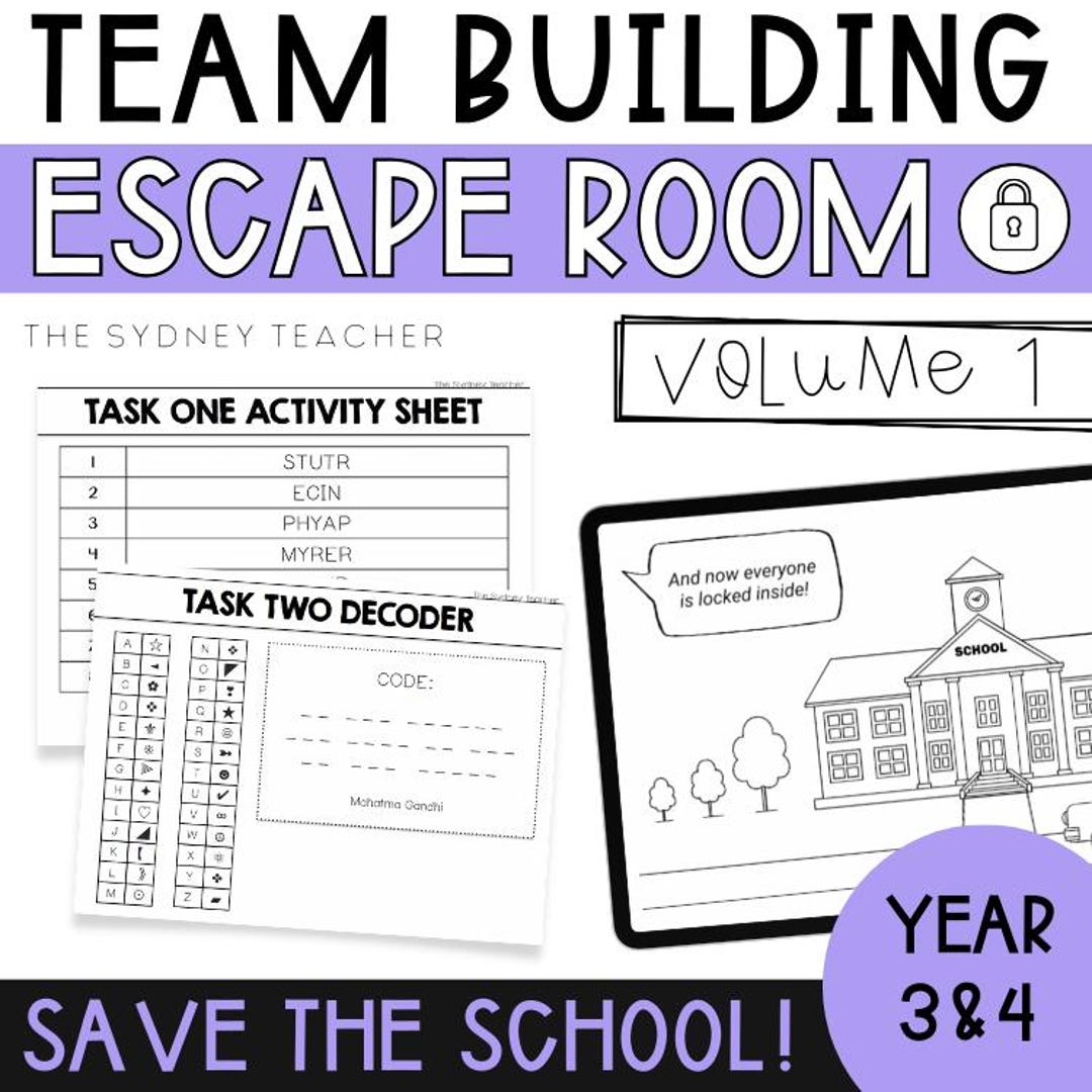 Team Building Escape Room Puzzle, Logic Game (printable Activity) - Etsy