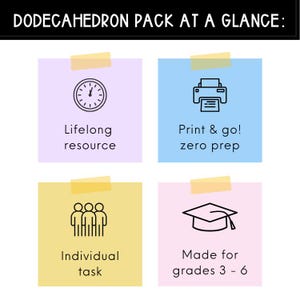 All About Me Dodecahedron - Back to School Craft Activity - Etsy