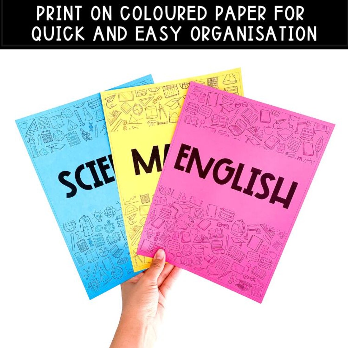 Classroom Line Art Editable Book Covers - Printable Colouring in ...