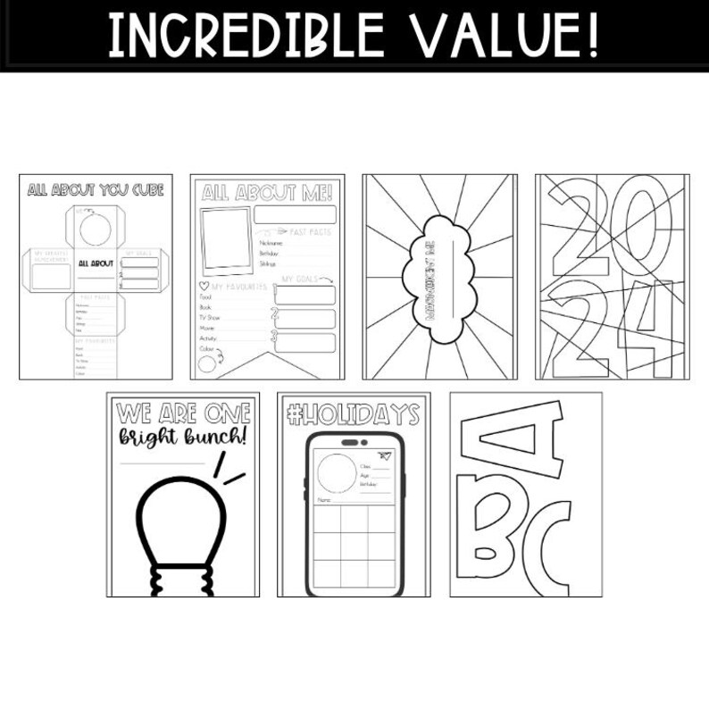 Back to School Ice Breaker Activities – Get to Know You Pack (printable ...