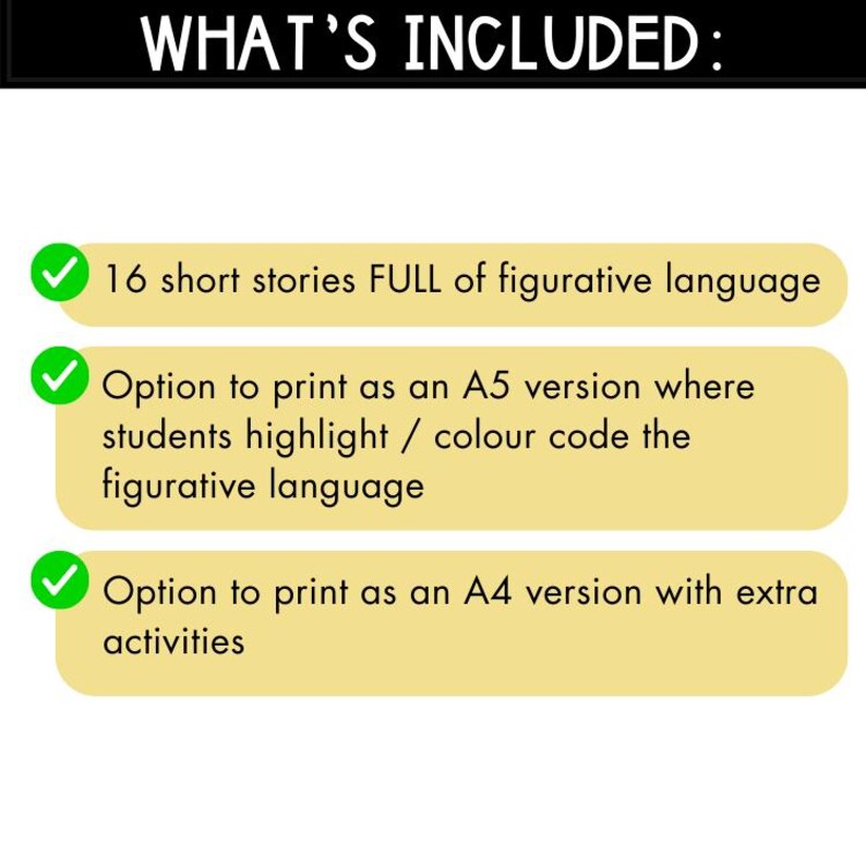 Figurative Language Short Stories - Etsy