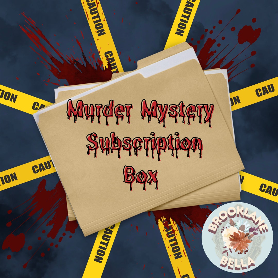 Murder Mystery Subscription Box Murder Mystery Game Party - Etsy