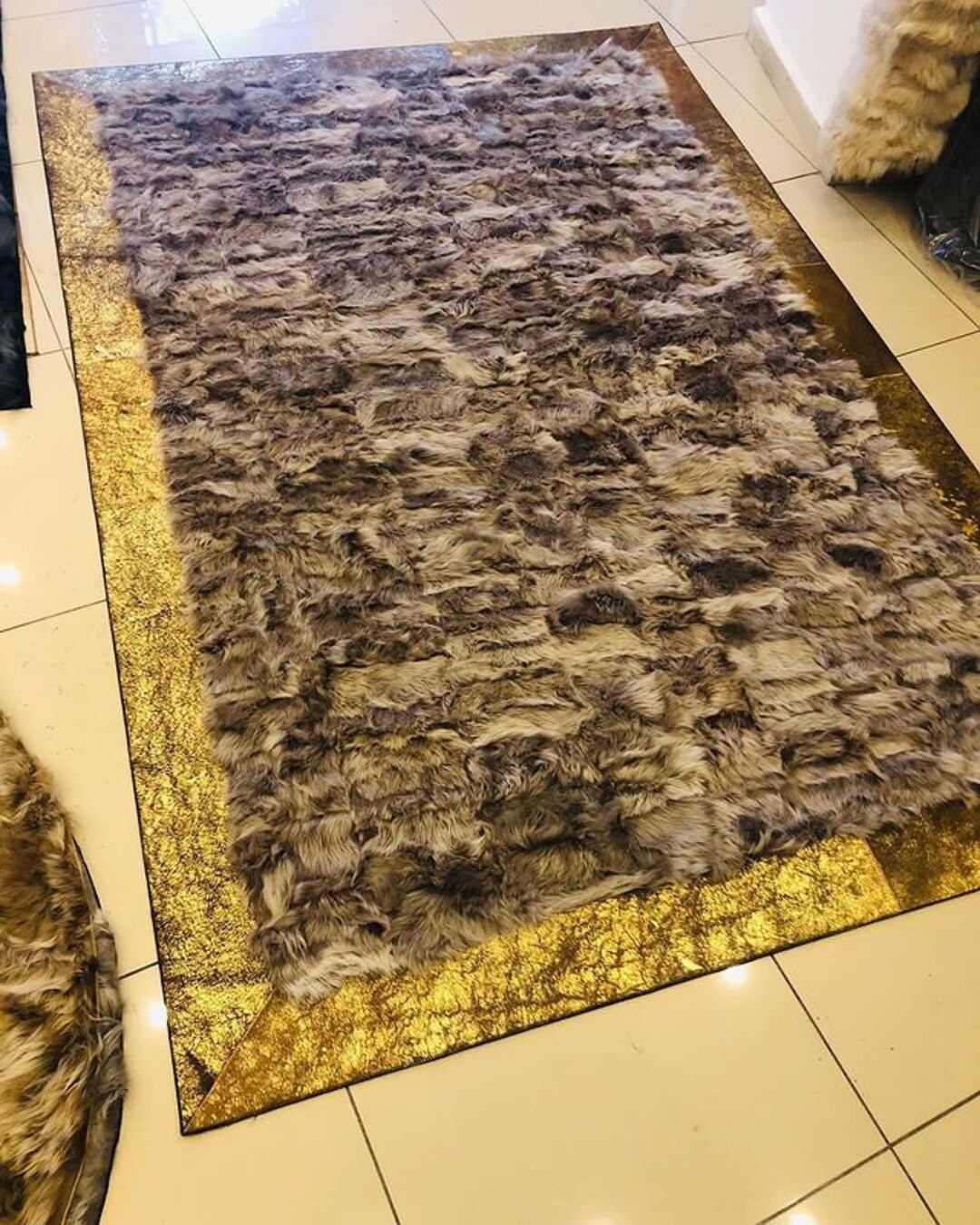 Sheepskin Rug Natural Sheepskin Patchwork Rug Large Sheep - Etsy