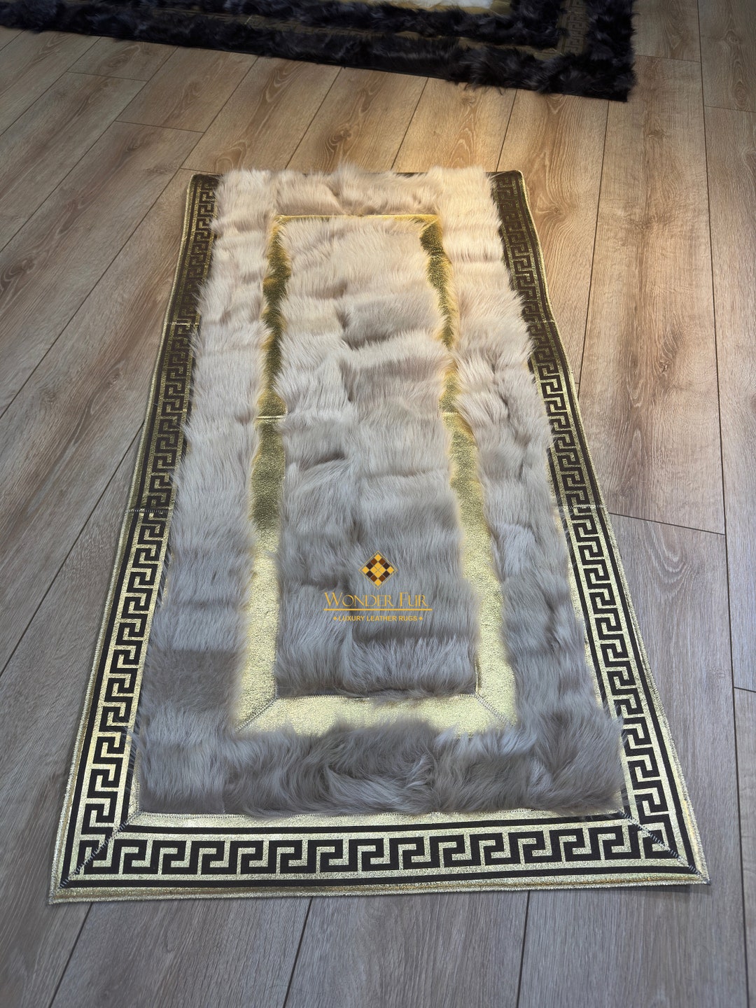 Luxury Sheepskin Area Rug Luxury Square Fluffy Carpet for - Etsy