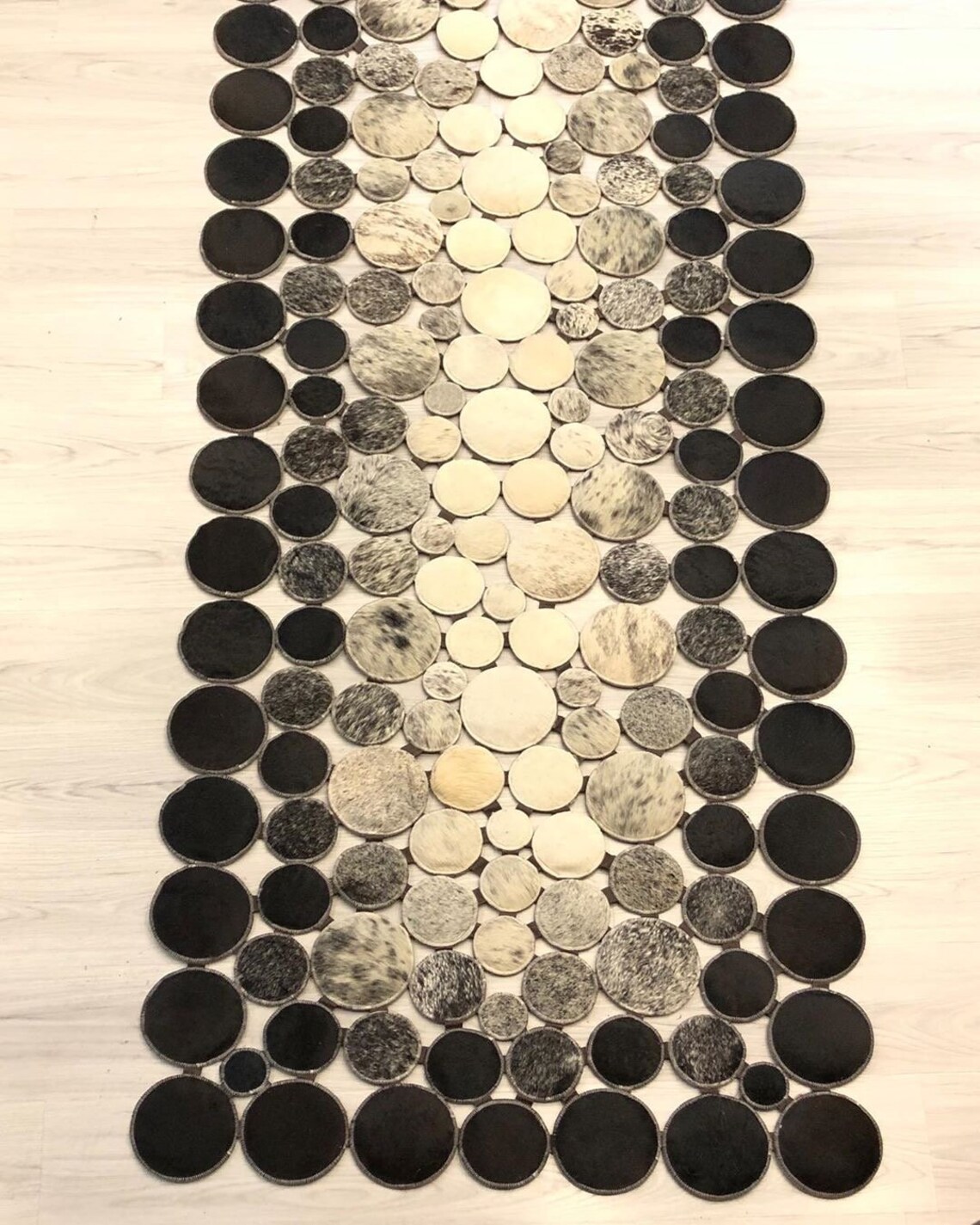 Natural Runner Cowhide Patchwork Rug Handmade Cowhide Area - Etsy