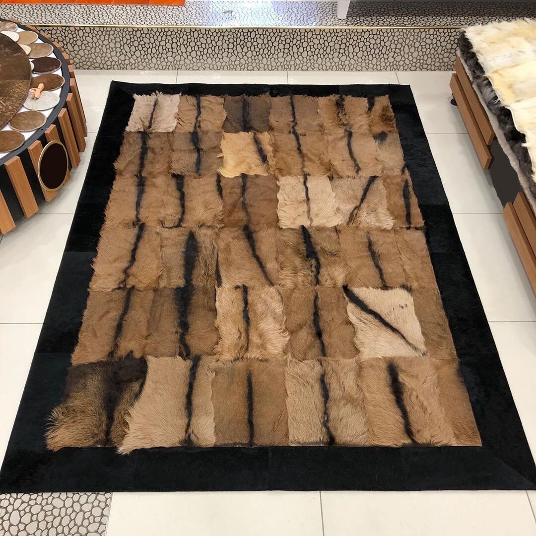 Handmade 100% Genuine Goatskin Rug Patchwork Goatskin Area - Etsy Australia
