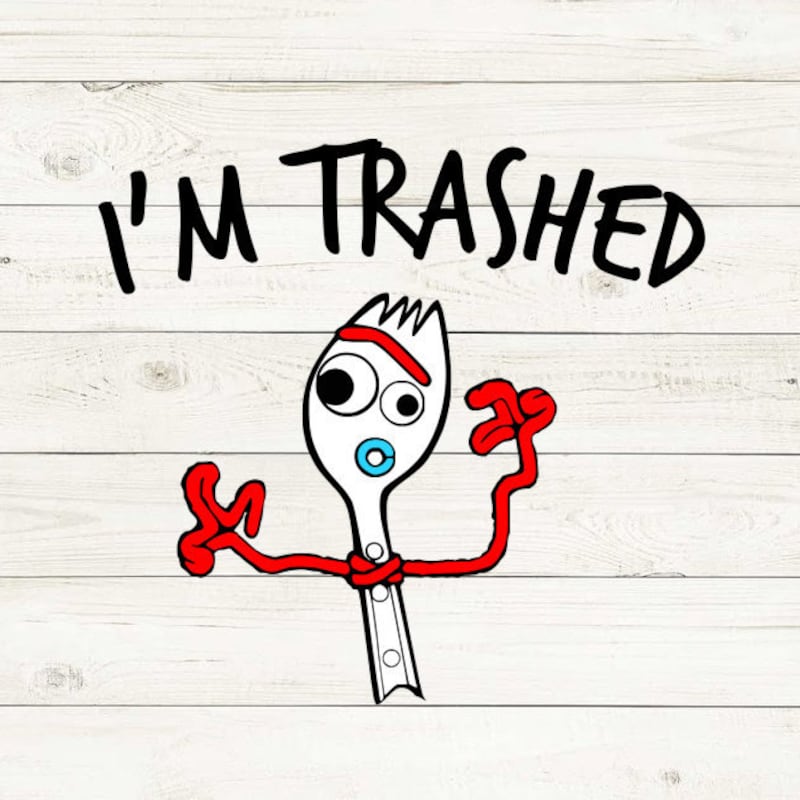 Forky Im Trash Svg - Etsy