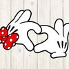 Mickey & Minnie Mouse Hands SVG/PNG Files for Cricut (digital Download ...