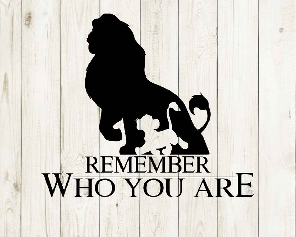 Recuerda quién eres Rey León svg Simba svg Mufasa svg - Etsy España