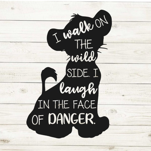 Simba and Mufasa Silhouette - Etsy