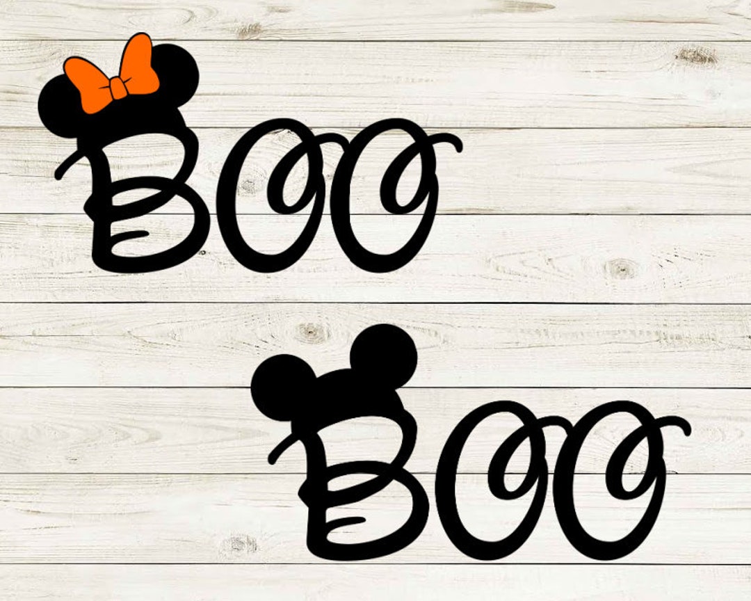 Mickey Minnie Mouse Boo Svg, Boo Svg, Halloween Svg, Halloween Shirt ...