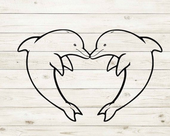 Dolphin Heart Sketch
