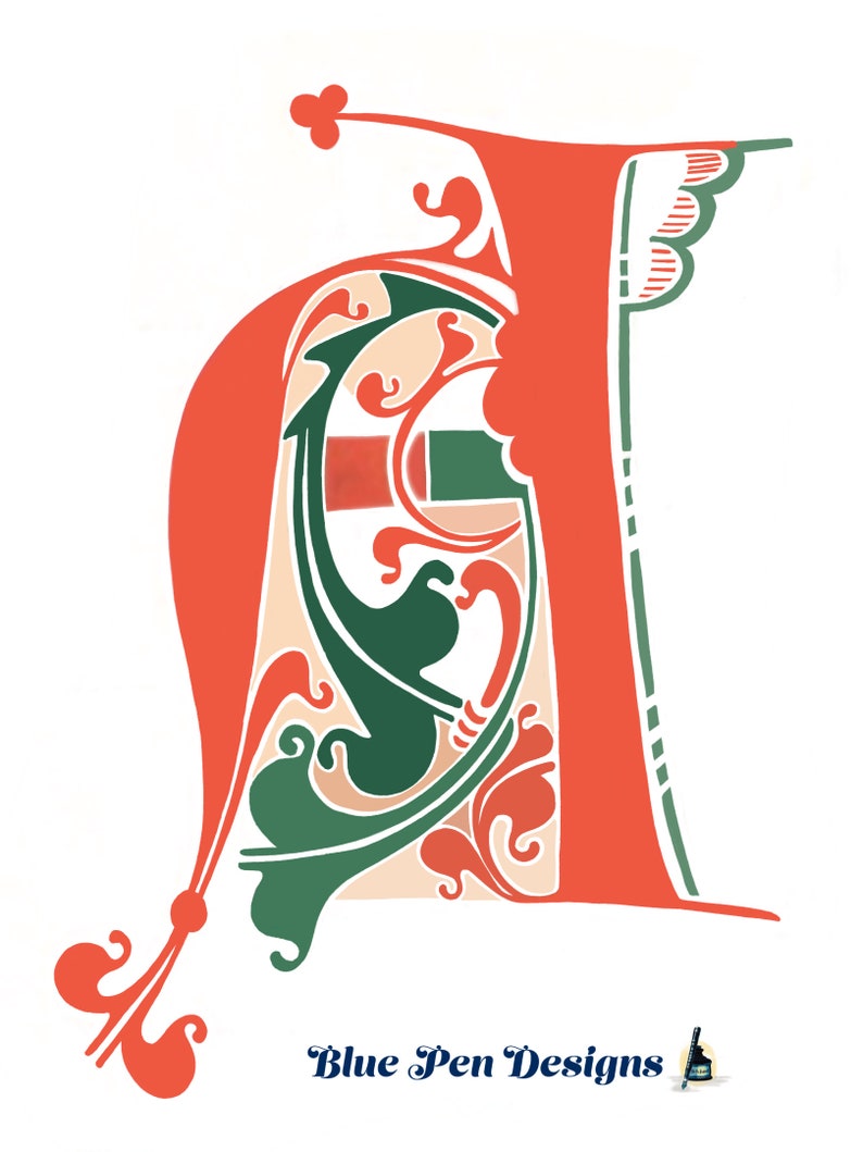 Alphabet Set - Contemporary Gothic Letters Based on the Rein Modelbook ...