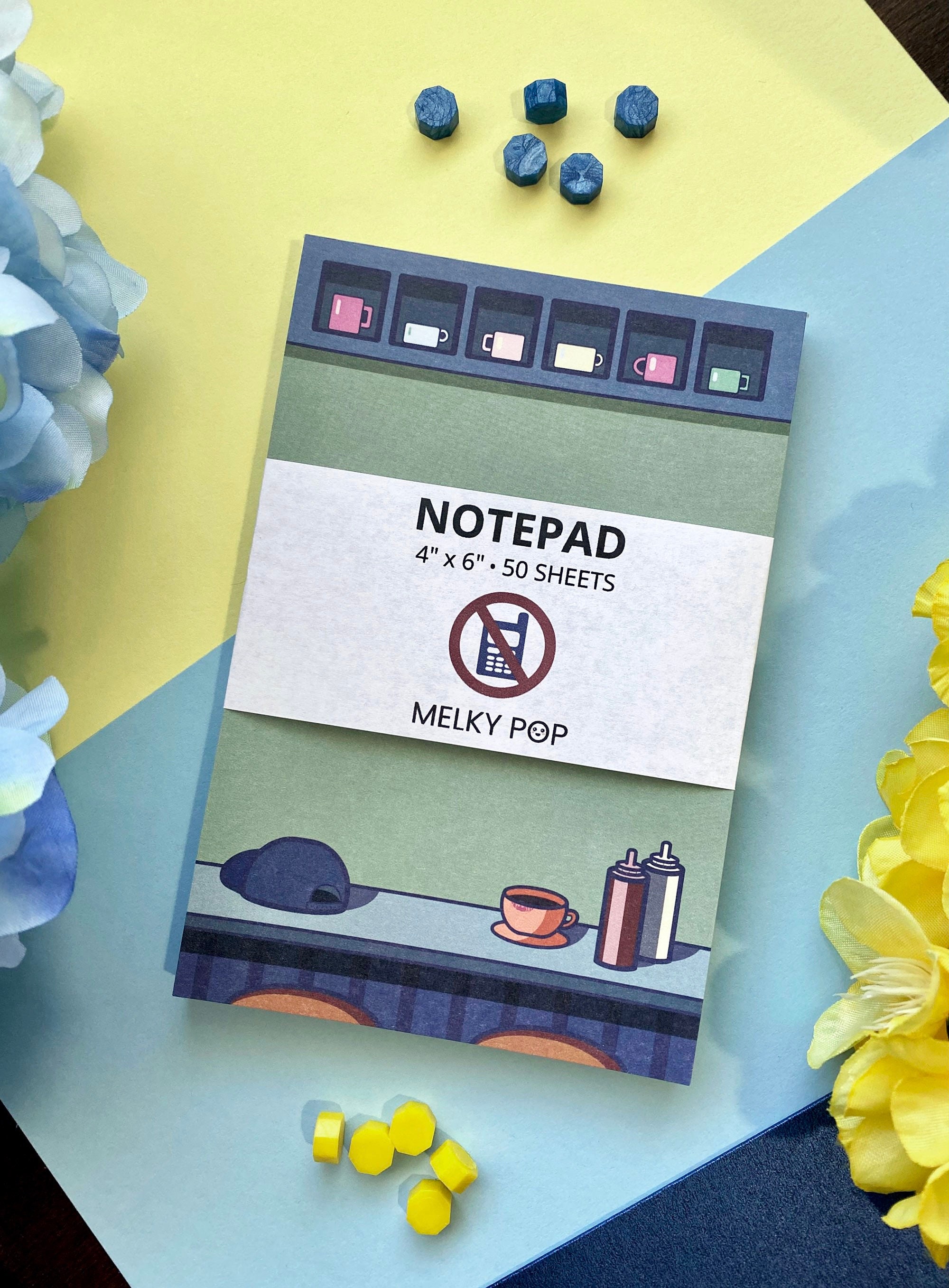 Diner Notepad | Coffee Notepad | 4 X 6 Notepad | Cozy Stationery - Etsy