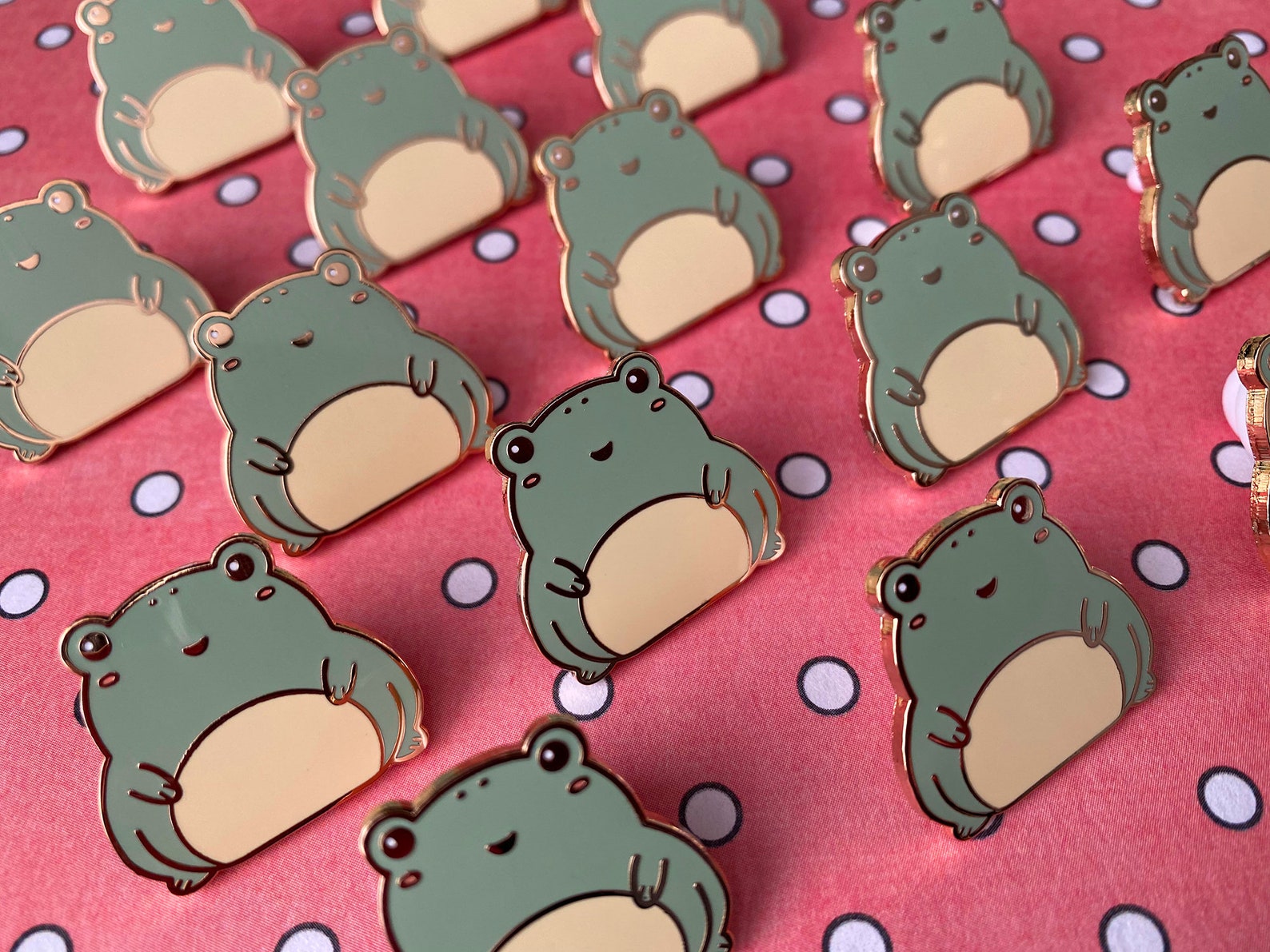 Little Animal Enamel Pins - Bunny Cat Frog Panda Bear Penguin Pig Polar ...
