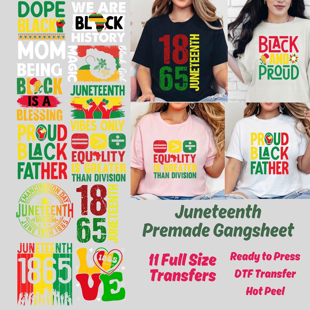 Juneteenth 1865 Prints, Juneteenth DTF Prints, Emancipation Day ...