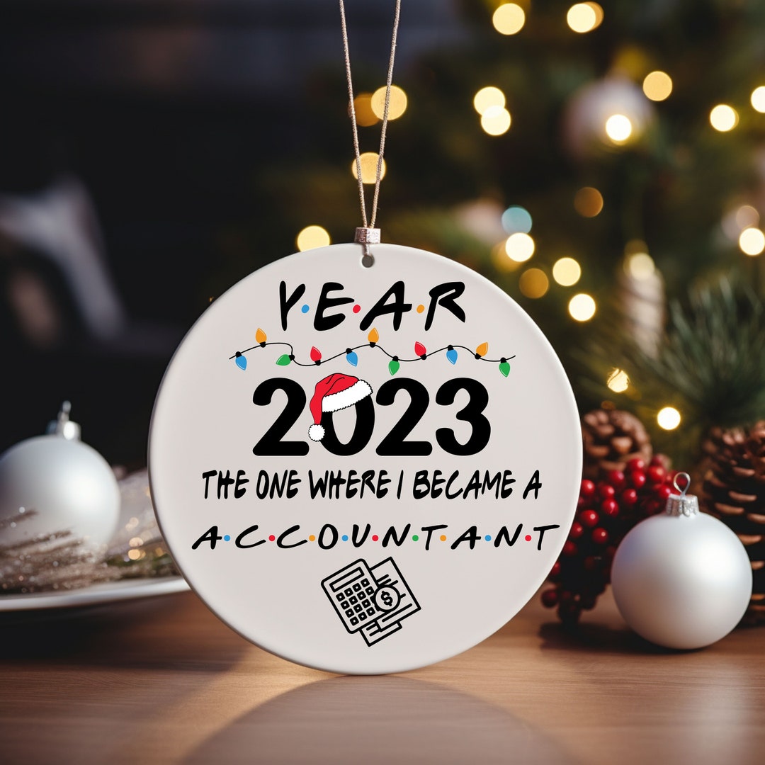 Accountant Ornament, Bookkeeper Ornament, Personalized Accountant ...