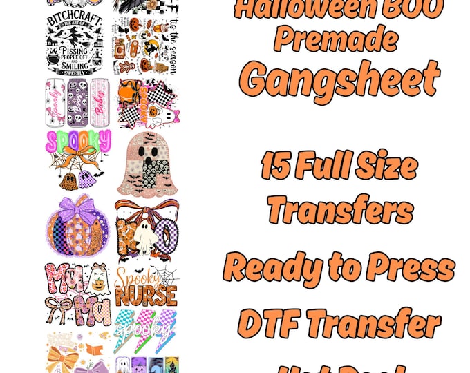 Fall Gang Sheet, Fall DTF Transfers, Autumn DTF Transfer Ready for ...