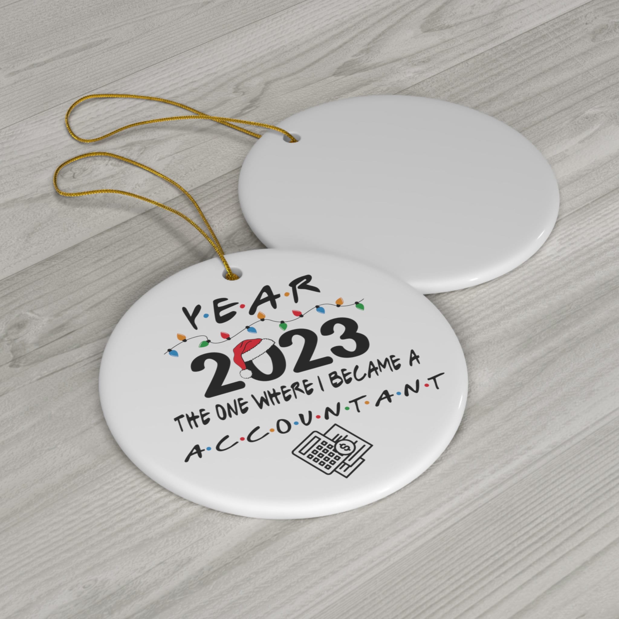 Accountant Ornament, Bookkeeper Ornament, Personalized Accountant ...