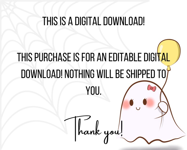 Baby's First Boo-day Party Invitation Digital Download Editable ...