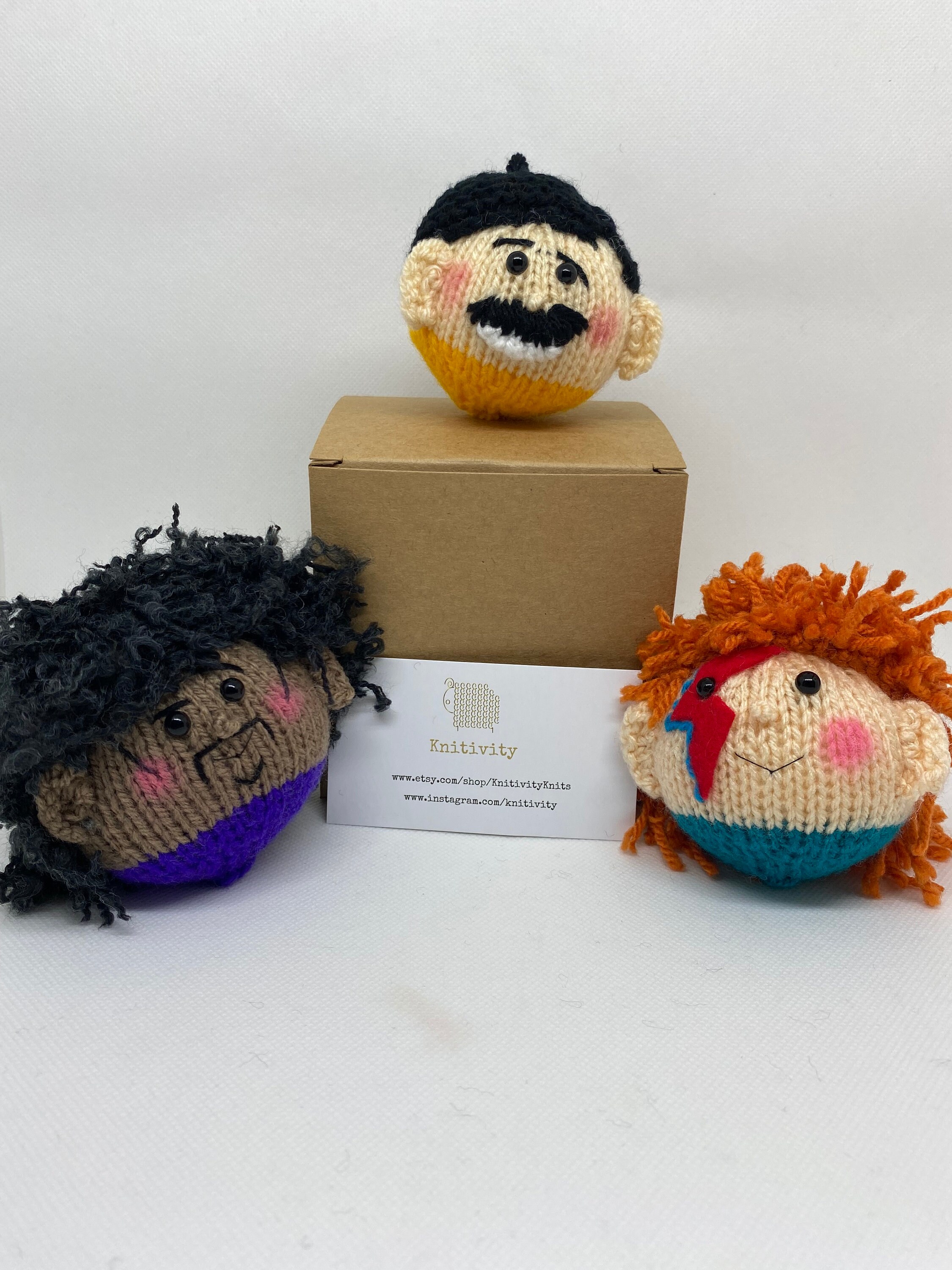 Box of 3 Rock Stars: Freddie Mercury Prince & David Bowie - Etsy