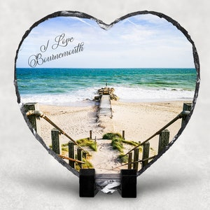 PHOTO SLATE HEART Shape Rock Personalised Photo Gift - Etsy
