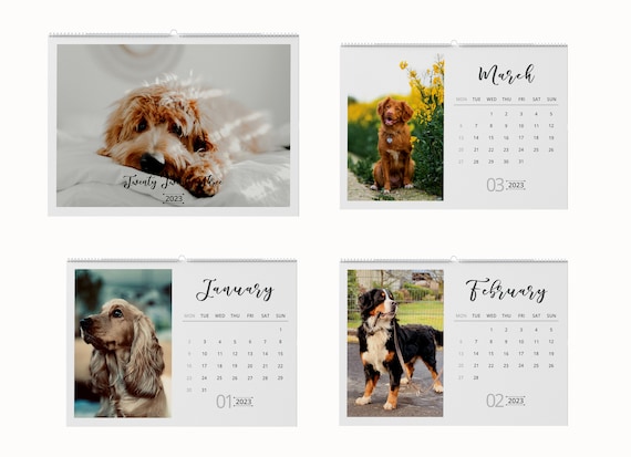 Custom Calendar Upload 13 Images Build Personalised - Etsy