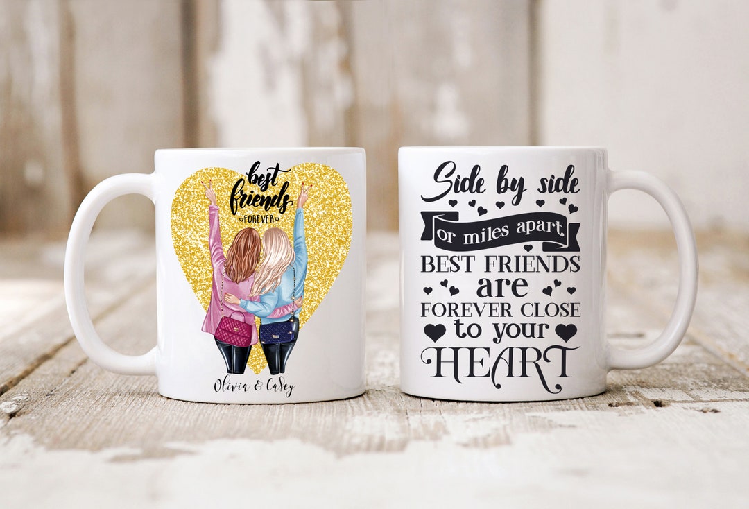 Best Friends Personalised Mug, BFF Cup, Best Friend Forever Ceramic ...
