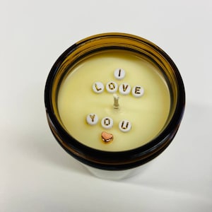 Secret Message Candle, Hidden Custom Message, Romantic Handmade Soy ...