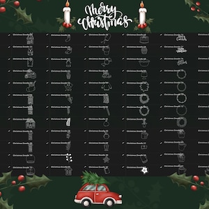 Procreate Christmas Brushes, Christmas Doodles, Procreate Xmas Stamps ...