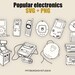 90’s Svg Bundle, 90’s Electronics SVG, Old School Vector Line Art, 2000 ...