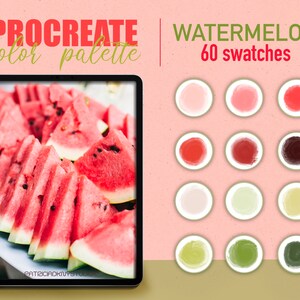 Procreate Color Palette - Watermelon Color Swatches - Etsy