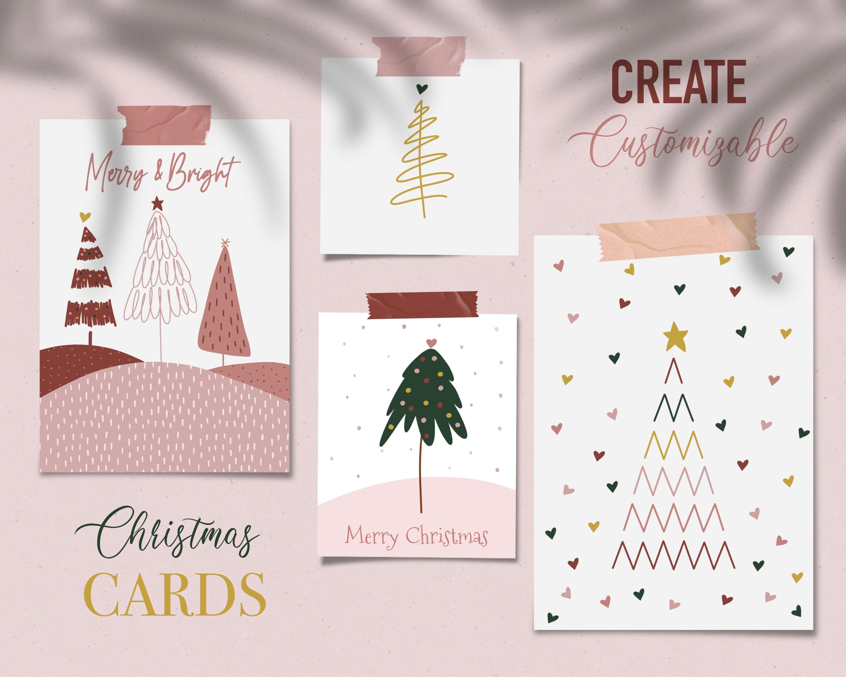 Procreate Christmas Tree Brushes Xmas Tree Stamps Christmas - Etsy