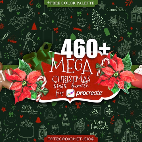 Christmas Procreate Color Palette Bundle Ipad Procreate - Etsy