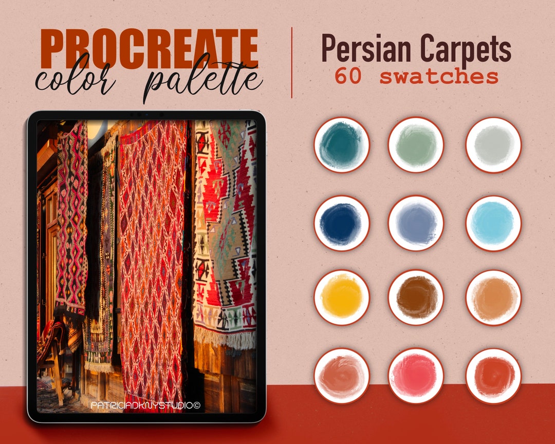 Procreate Color Palette - Persian Carpets Color Swatches - Etsy