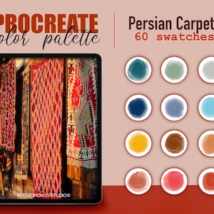 Procreate Color Palette - Persian Carpets Color Swatches - Etsy