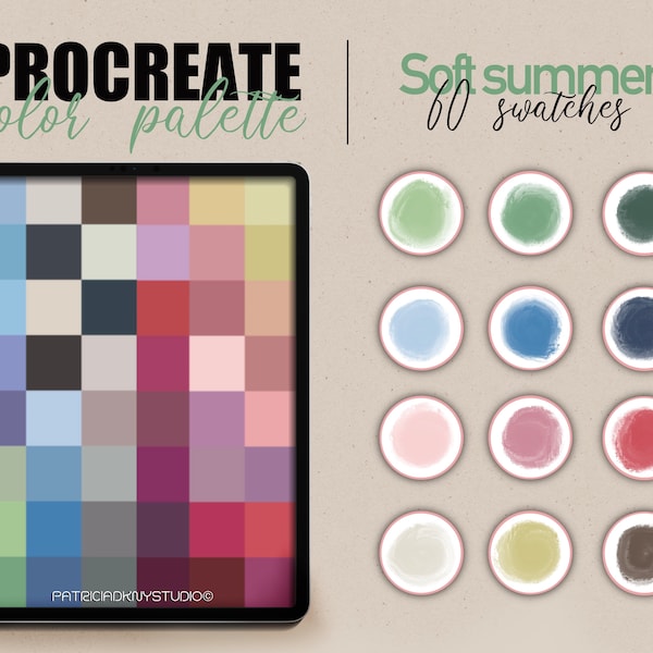 Soft Summer Color Swatches - Etsy