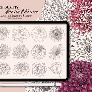 Vector Illustrations, Spring Flower SVG Graphics, High Resolution ...