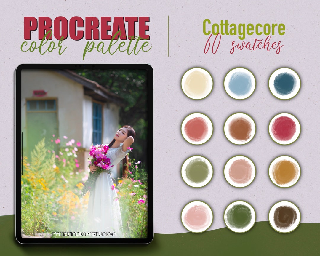 Procreate Color Palette - Cottage Core Color Swatches - Etsy