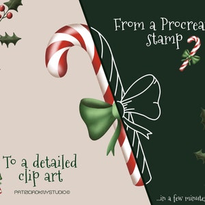 Procreate Christmas Brushes, Christmas Doodles, Procreate Xmas Stamps ...