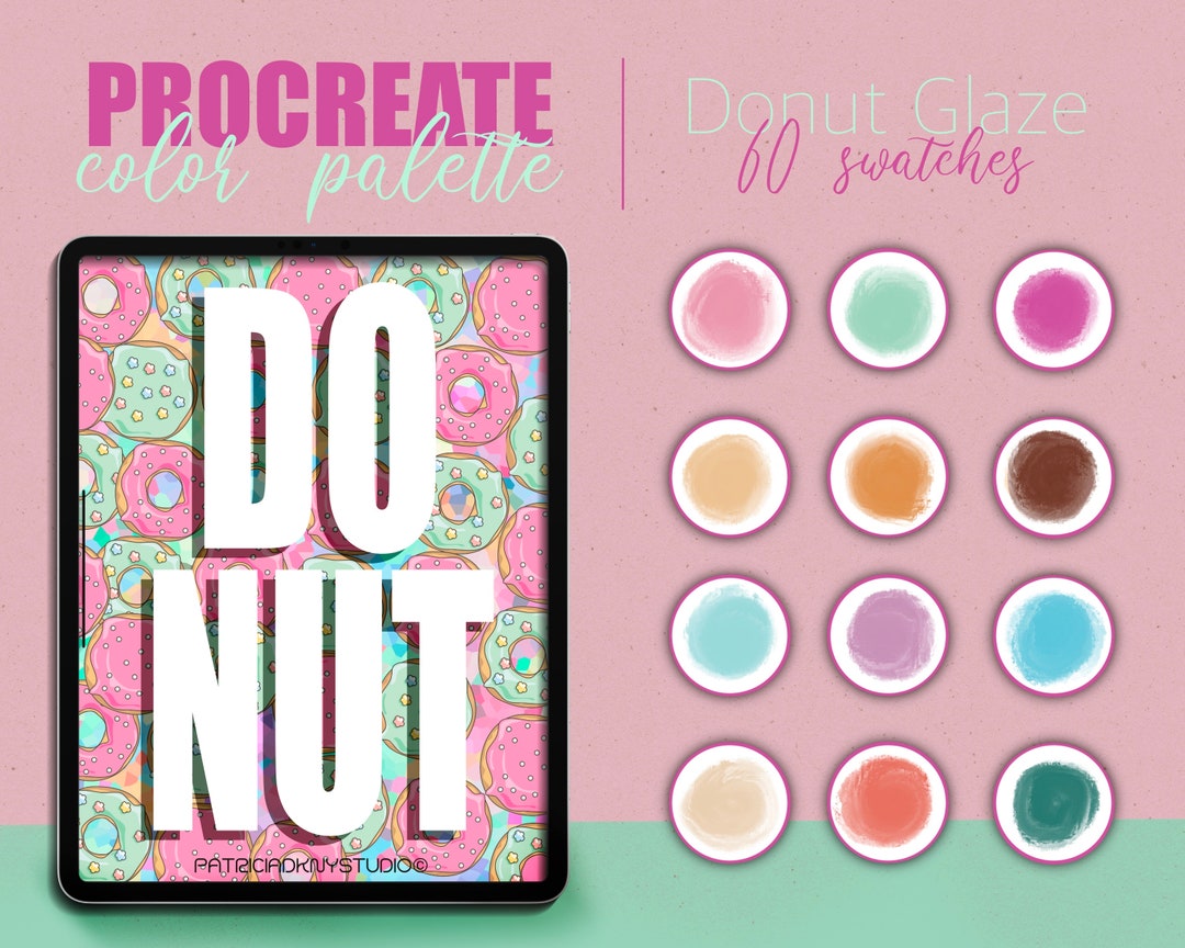 Procreate Color Palette - Donut Color Swatches - Etsy