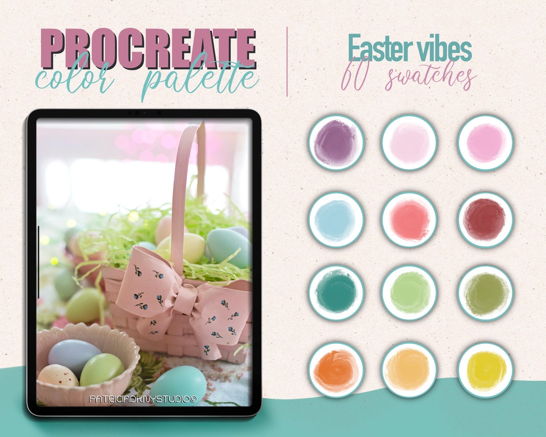 Procreate Color Palette - Easter Vibes Color Swatches - Etsy
