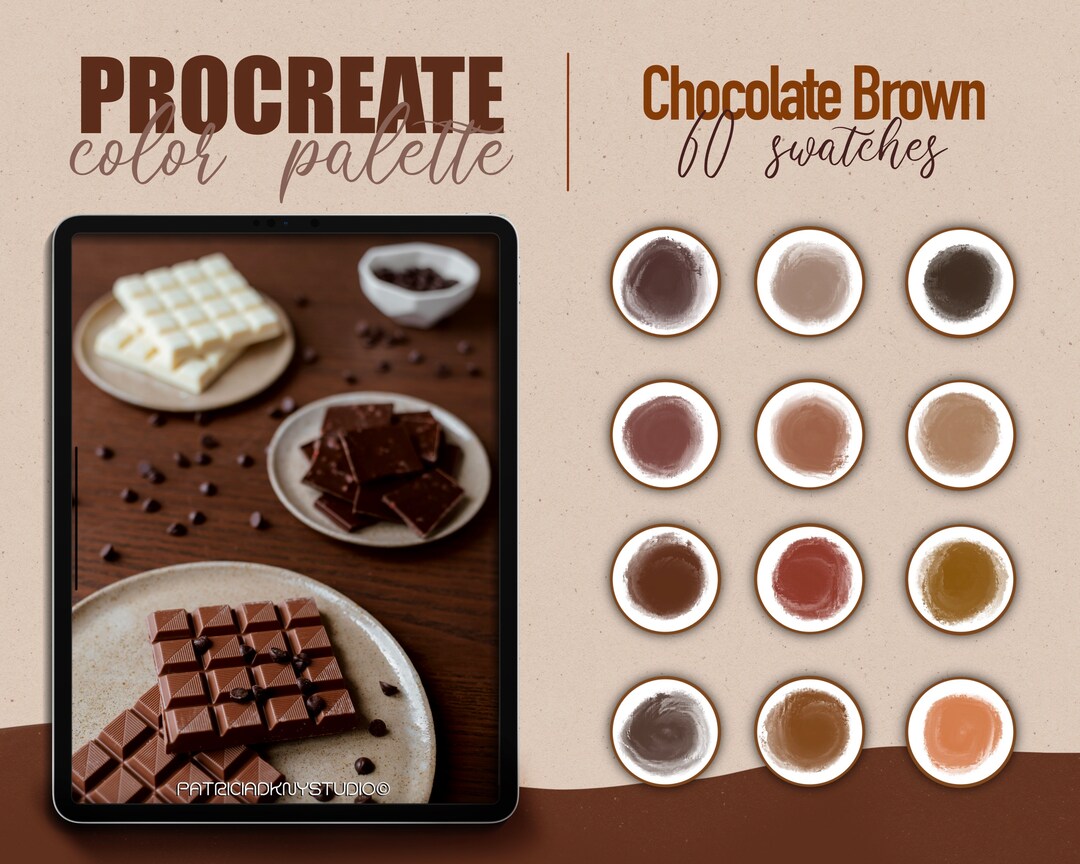 Procreate Color Palette - Chocolate Color Swatches - Etsy