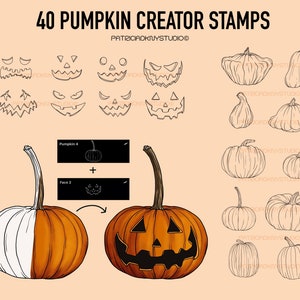 Procreate Halloween Brushes, Procreate Autumn Stamps, Procreate Fall ...