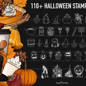 Procreate Halloween Brushes, Procreate Autumn Stamps, Procreate Fall ...
