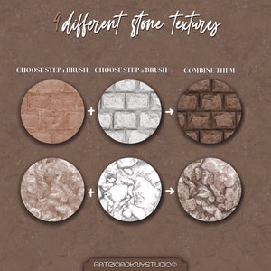 Stone Textured Procreate Brush, Seamless, Realistic High Resolution ...