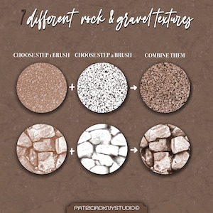 Stone Textured Procreate Brush, Seamless, Realistic High Resolution ...