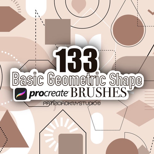 Simple Shape Procreate Brushes Basic Shape Stamps - Etsy