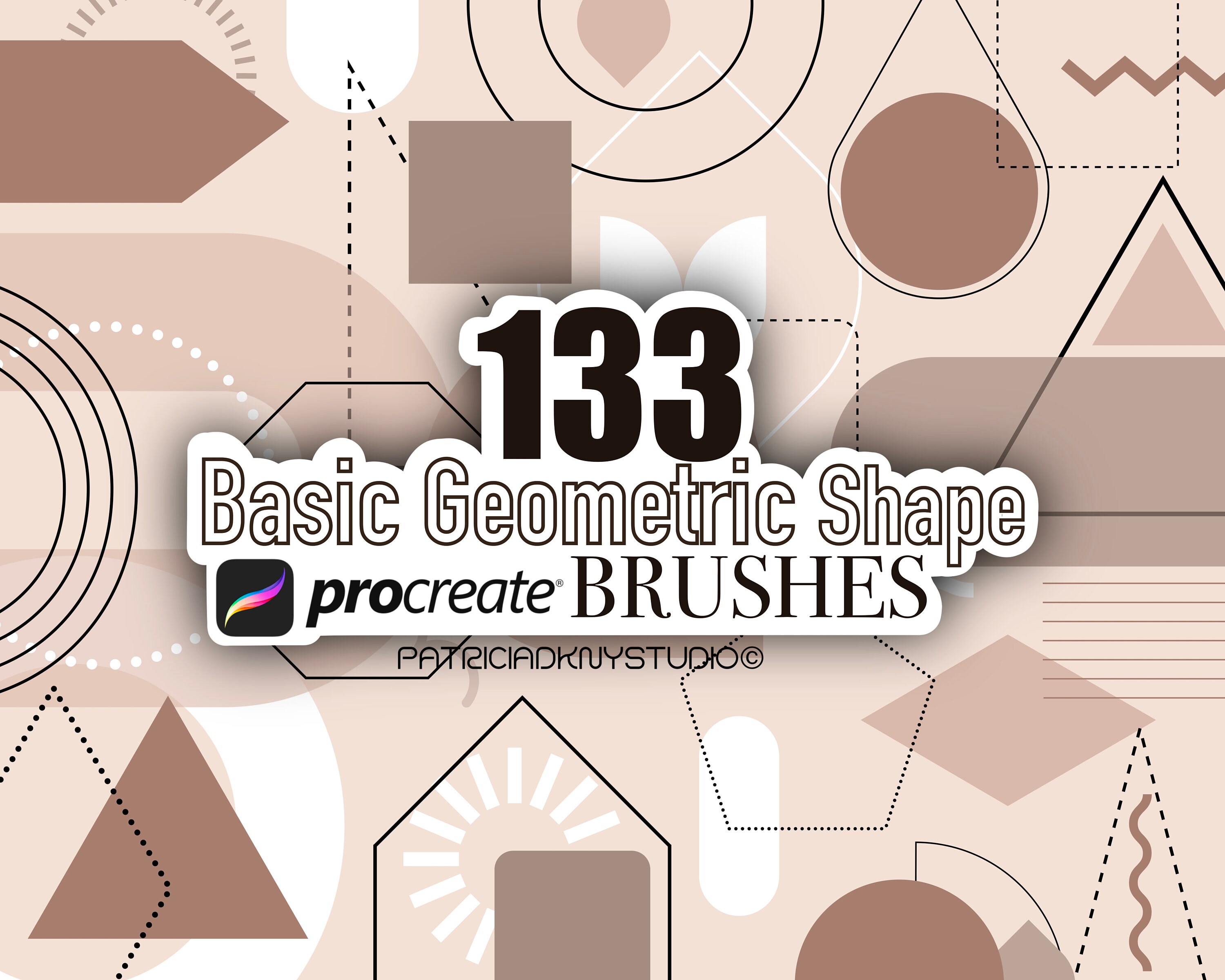 Shapes Digital Stickers - Etsy