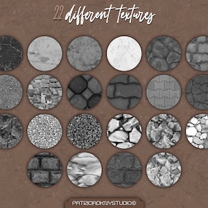 Stone Textured Procreate Brush, Seamless, Realistic High Resolution ...